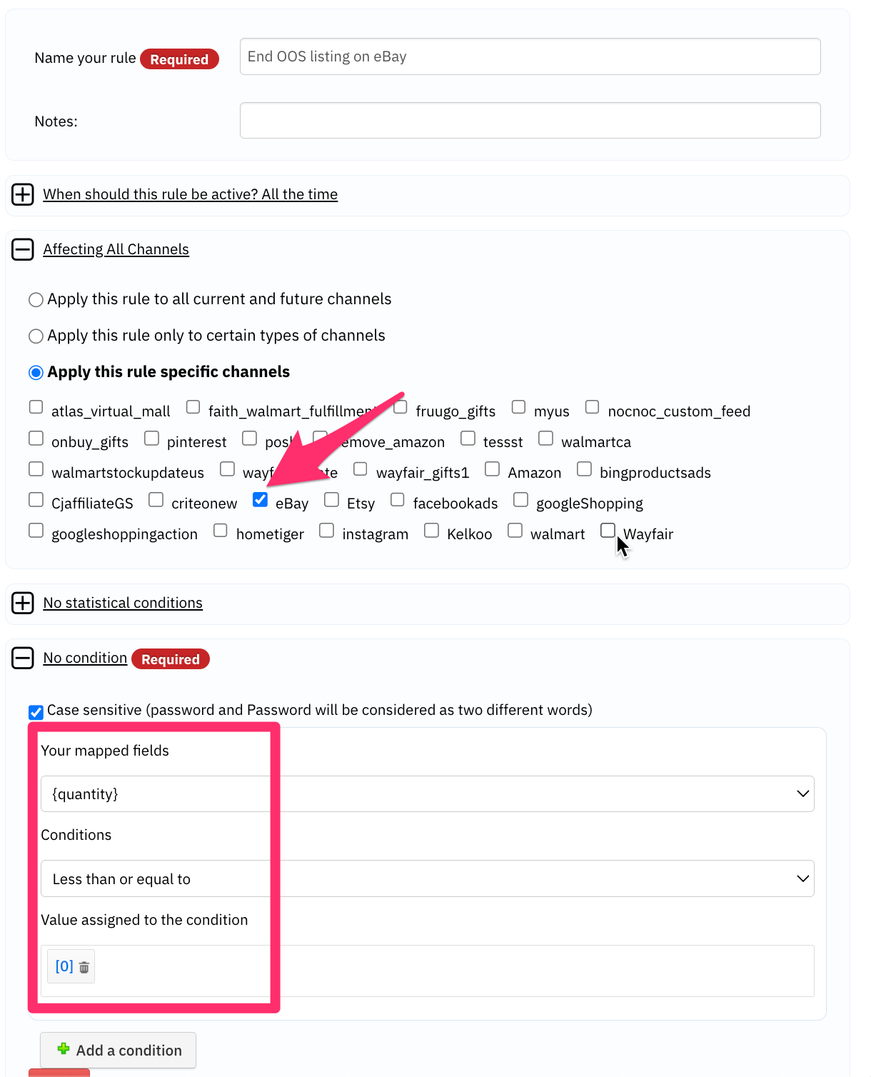 How to use the out-of-stock option on eBay? – Shoppingfeed Help Center