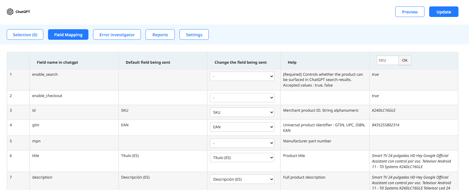 ¿Cómo crear y configurar un feed para Chat GPT Merchant? – Shoppingfeed ...