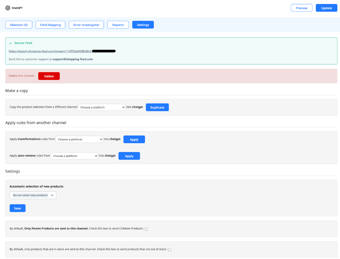 ¿Cómo crear y configurar un feed para Chat GPT Merchant? – Shoppingfeed ...